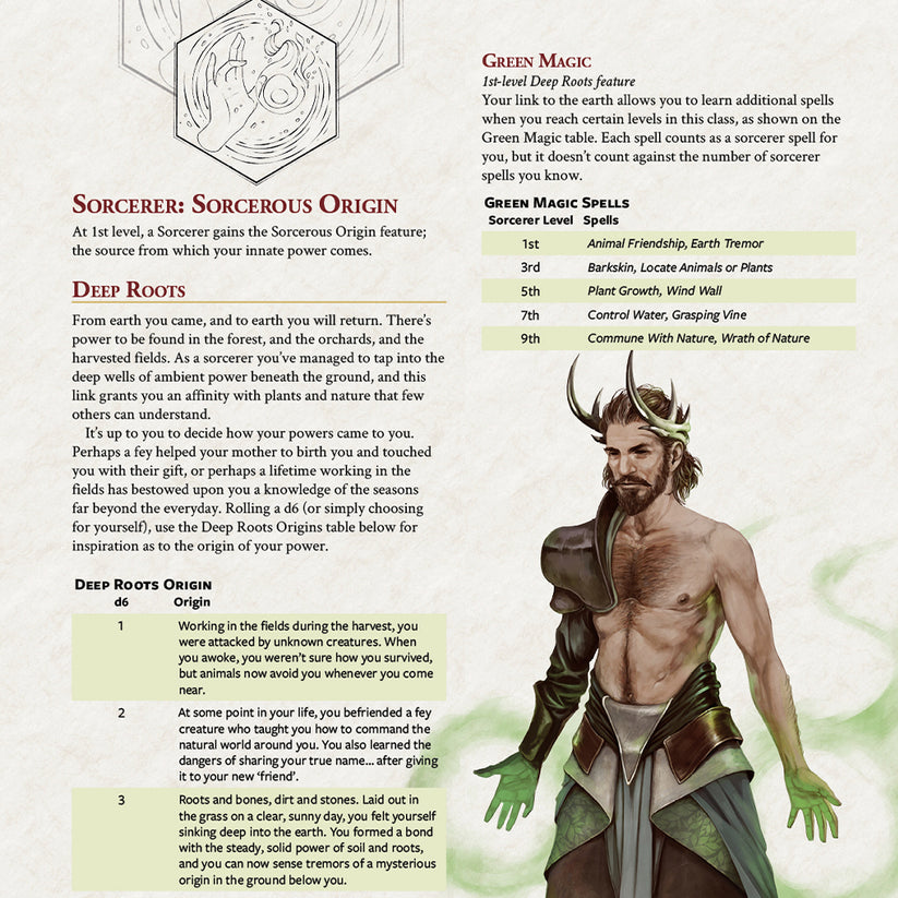 Herbarium: A Botanical 5e Rulebook – Crow & Crown